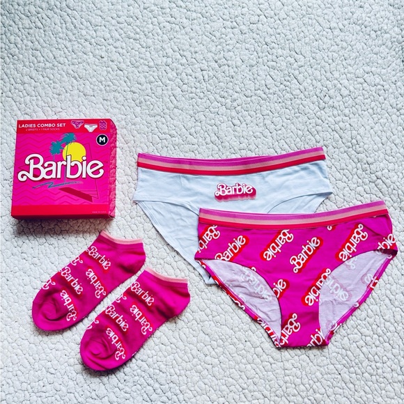 Barbie | Intimates & Sleepwear | Womens Mattel Barbie Underwear Socks 3 ...